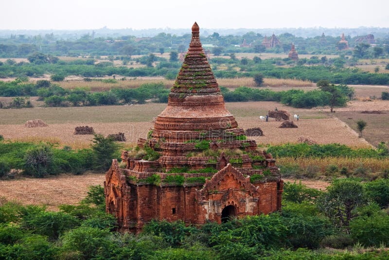 Bagan Archaeological Zone, Myanmar Stock Image - Image of museum ...
