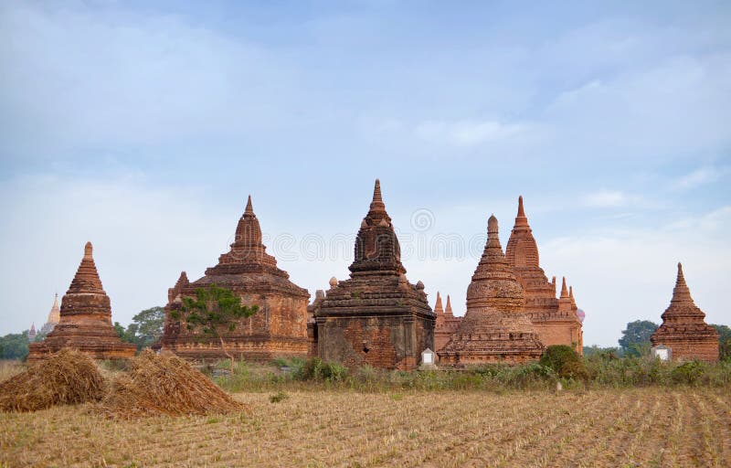 Bagan Archaeological Zone, Myanmar Stock Image - Image of mandalay ...