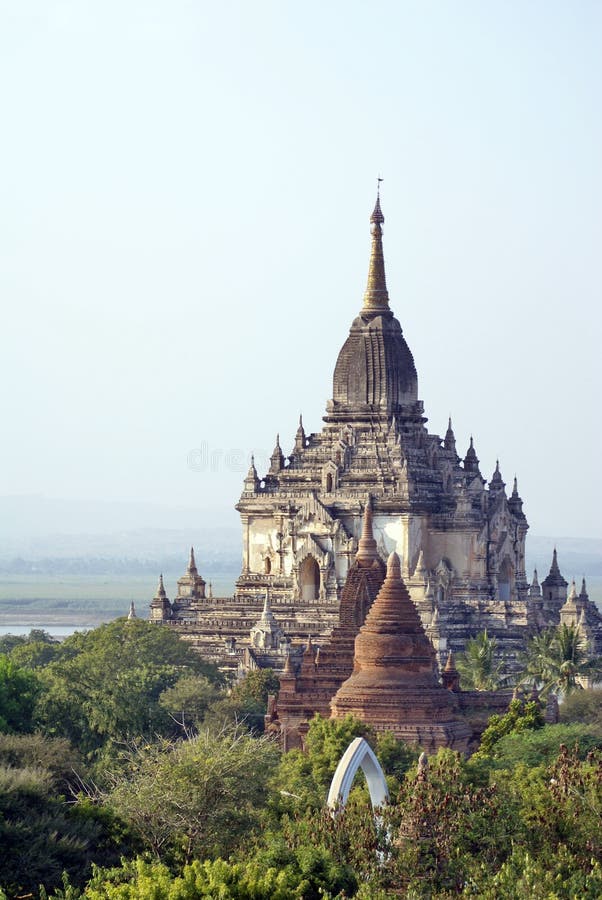 Bagan Archaeological Zone, Myanmar Stock Image - Image of bank, zone ...