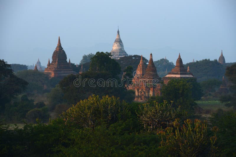 Bagan morning stock image. Image of beautiful, architecture - 71902095