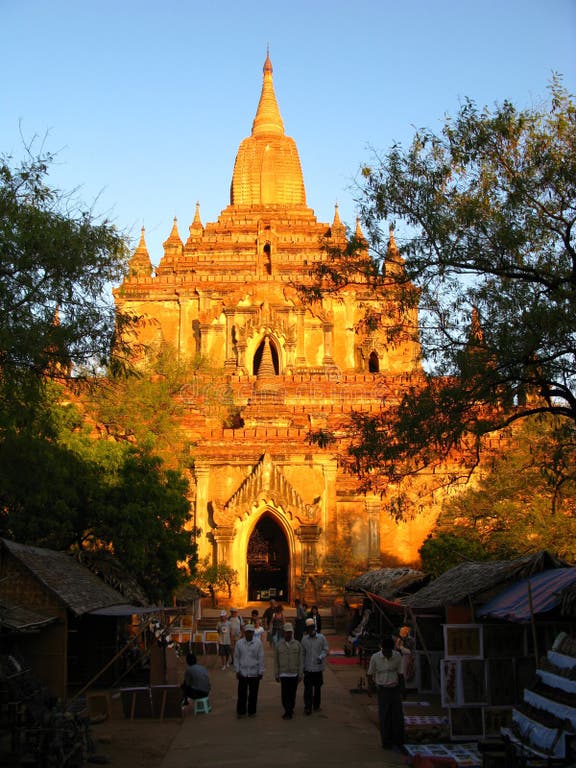 Bagan, Myanmar - 06 Jan 2010: Dhamma Yangyi Temple in Bagan, Myanmar ...