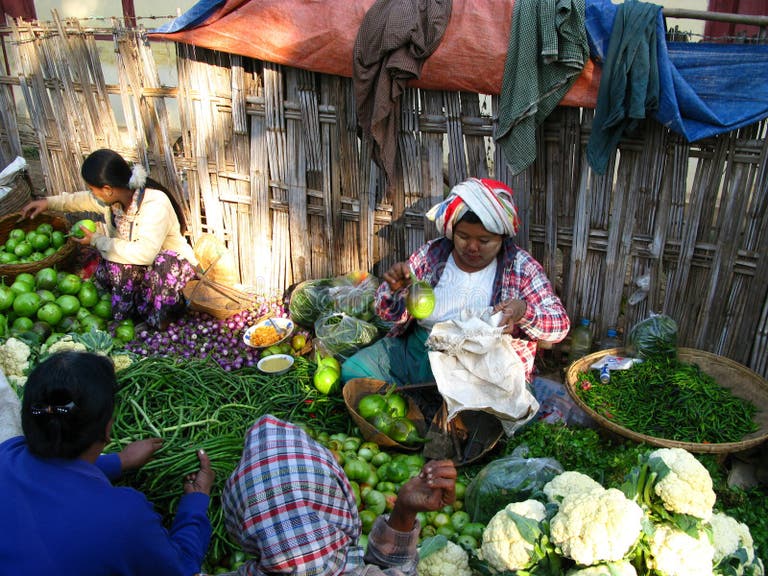 Bagan, Myanmar - 06 Jan 2010: the Local Market, Bagan, Myanmar ...
