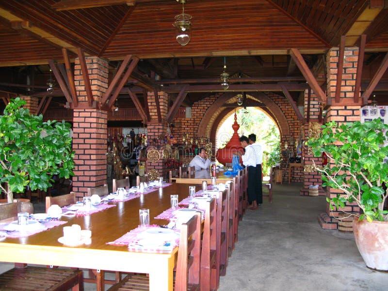 Bagan, Myanmar - 06 Jan 2010: the Restaurant in Bagan, Myanmar ...