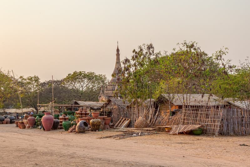 Bagan stock image. Image of bagan, paya, praying, shrines - 30975949