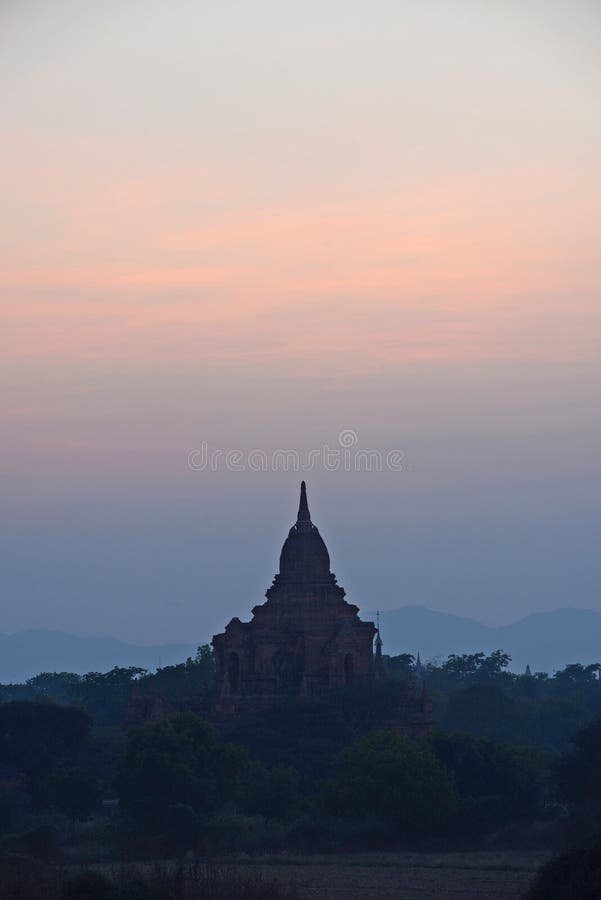 Bagan sunset stock photo. Image of pagoda, buddha, silhouette - 71901508