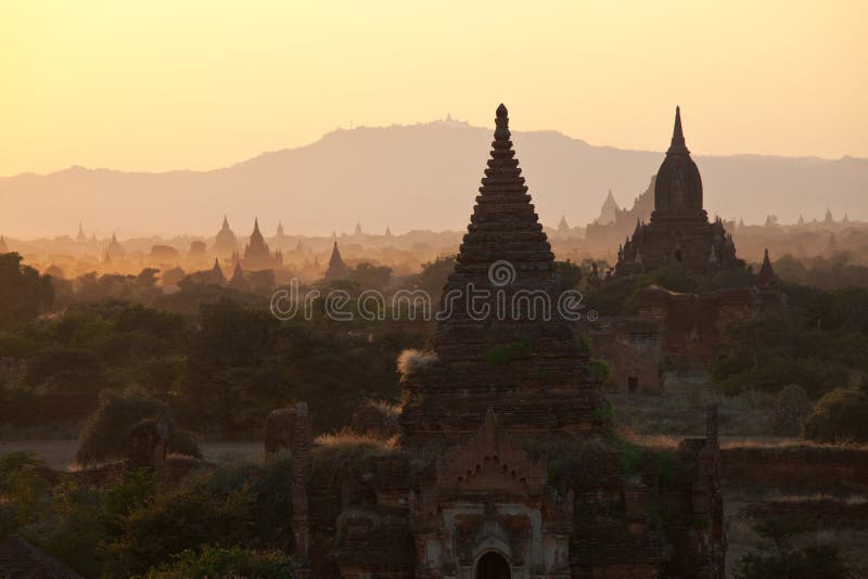 Bagan stock photo. Image of silent, sight, glowing, culture - 54158596