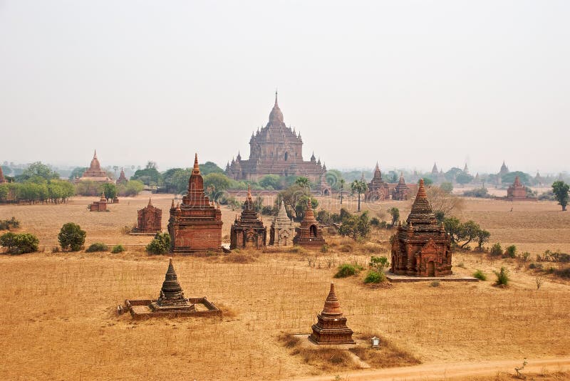 Bagan temples stock photo. Image of landscape, panorama - 14883044