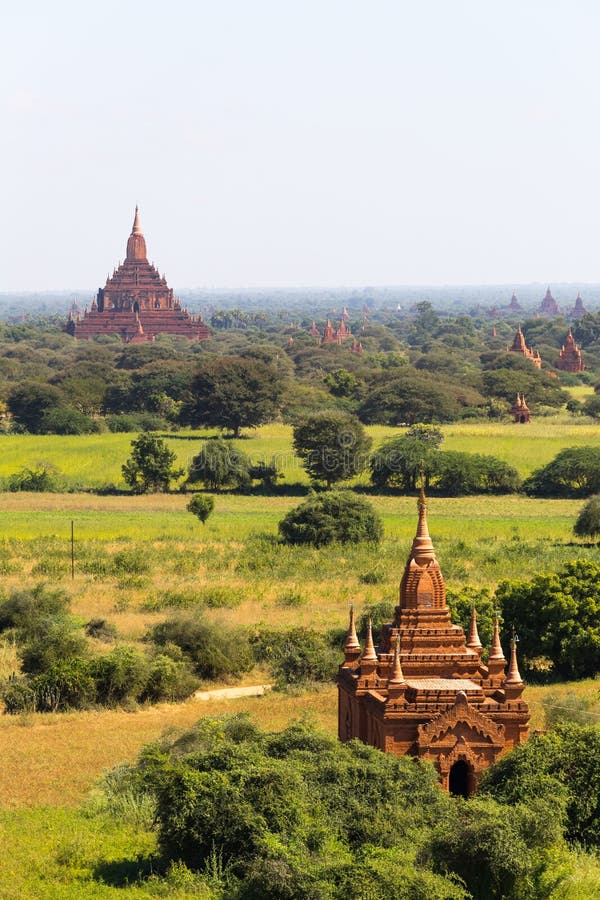 Bagan temples, Myanmar stock photo. Image of burma, history - 121224684