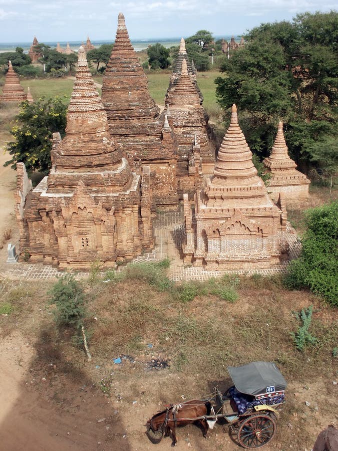Bagan valley stock image. Image of religion, myanmar, design - 7460389