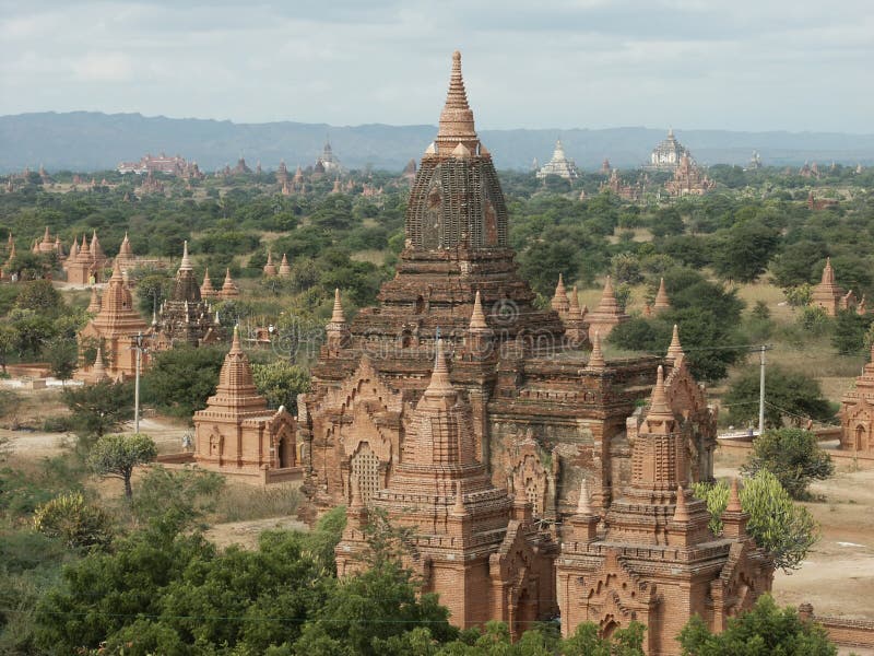 Bagan valley stock image. Image of buddhist, buddhism - 7460583