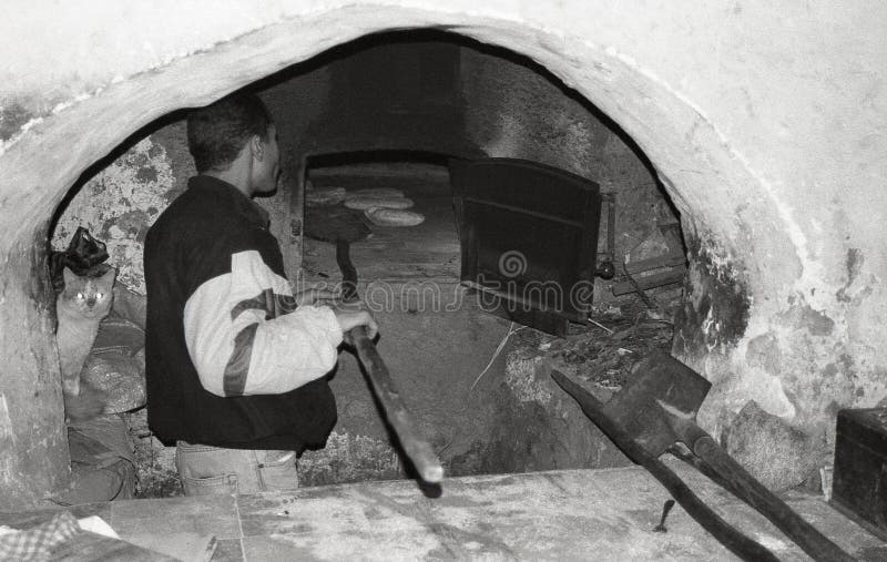 Bagare redaktionell arkivfoto. Bild av bakar, monokrom - 27194413