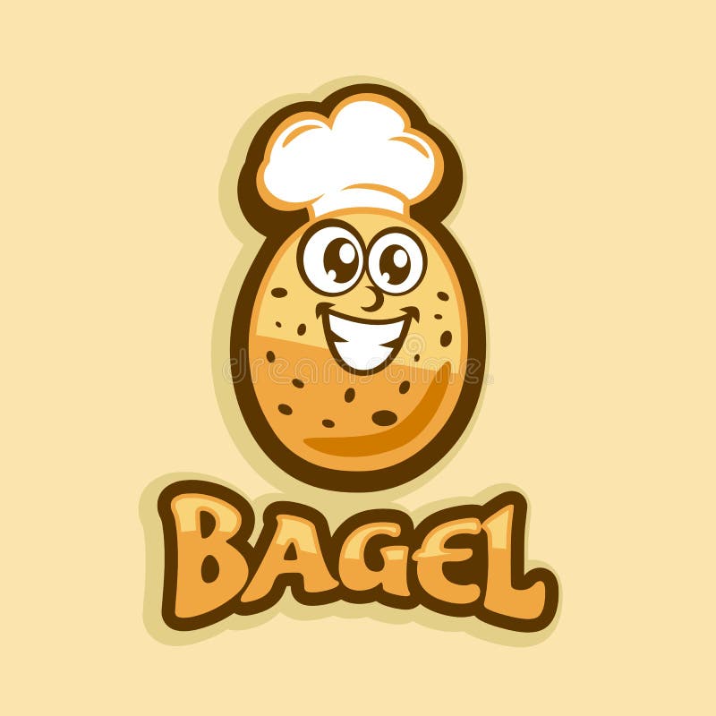 Bagel and Baking logo. stock vector. Illustration of food - 187236447