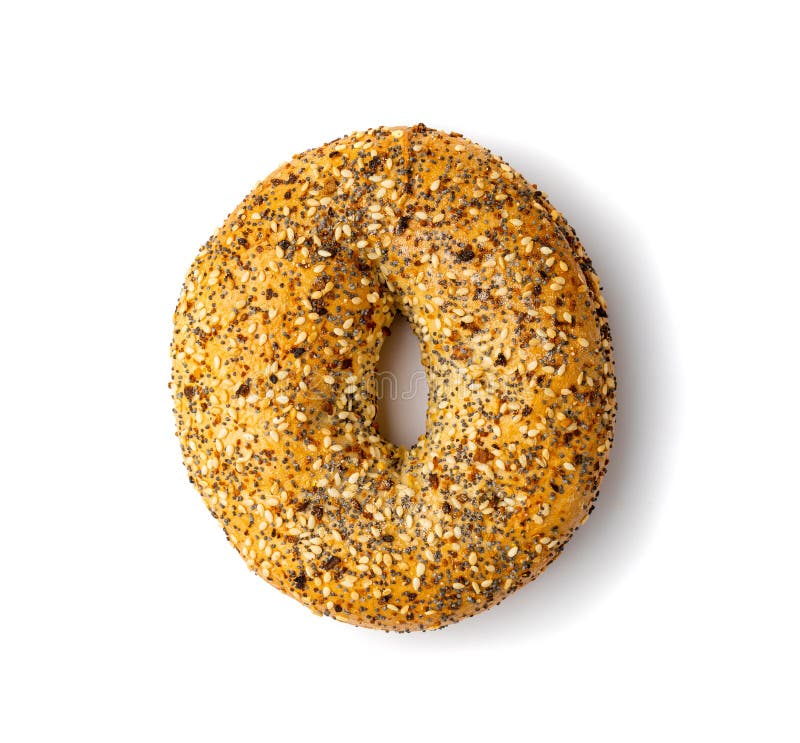Bagel, Round Bread Bun, Wheat Bakery with Grains and Seeds for ...