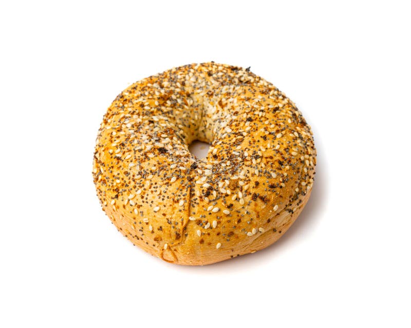 Bagel, Round Bread Bun, Wheat Bakery with Grains and Seeds for ...