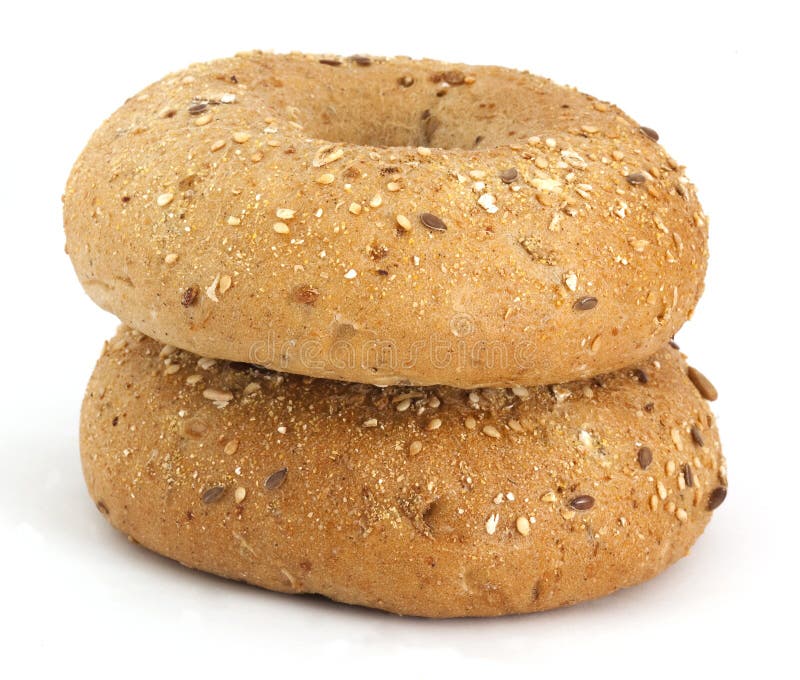 Bagels stock image. Image of stacked, grain, isolated - 11410737
