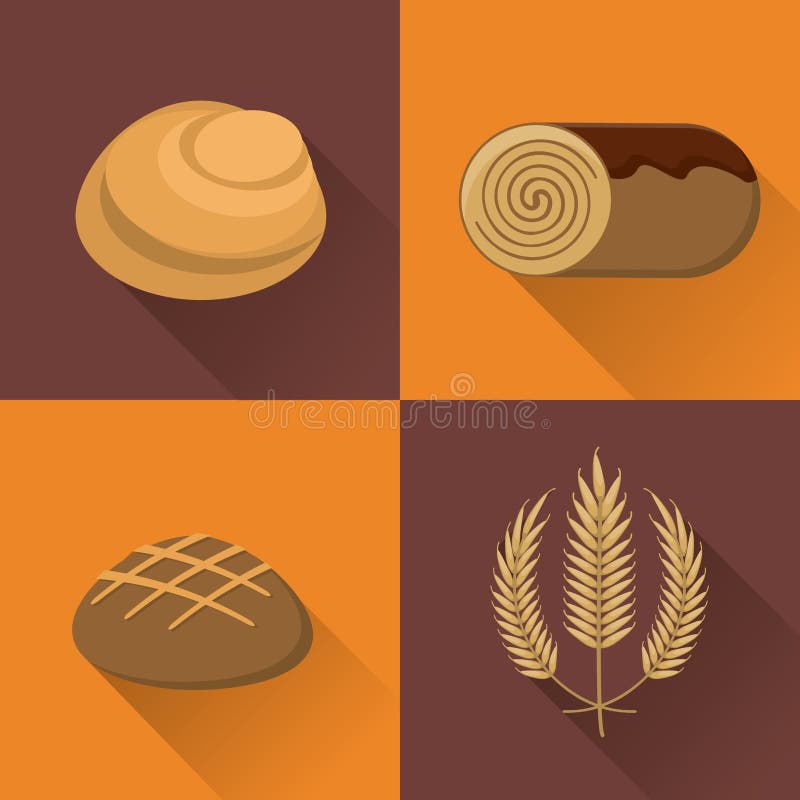Bagerisymbolsdesign vektor illustrationer. Illustration av gourmet ...