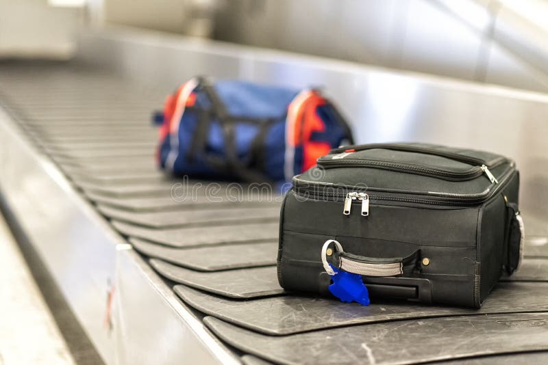 Baggage at the Baggage Claim at an Airport Stock Image - Image of ...