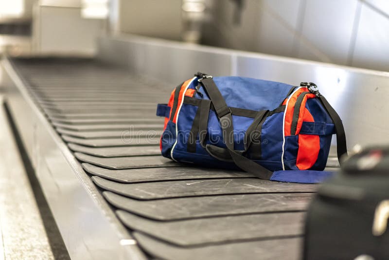 Baggage at the Baggage Claim at an Airport Stock Image - Image of ...