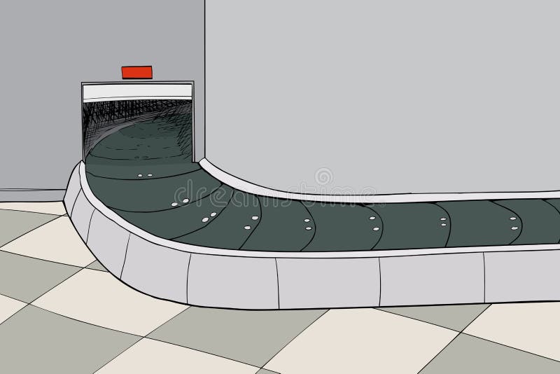 Man on Baggage Carousel Outline Stock Illustration - Illustration of ... Man on Baggage Carousel Outline Stock Illustration - Illustration of ...