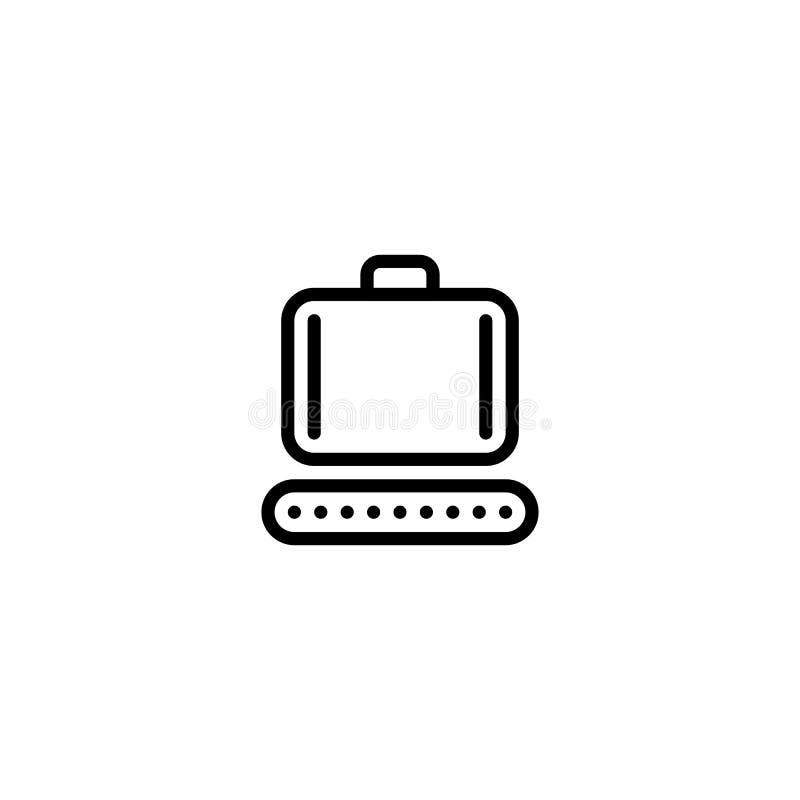Baggage Claim Hall Baggage Reclaim Baggage Check Outline Icon, Logo ...