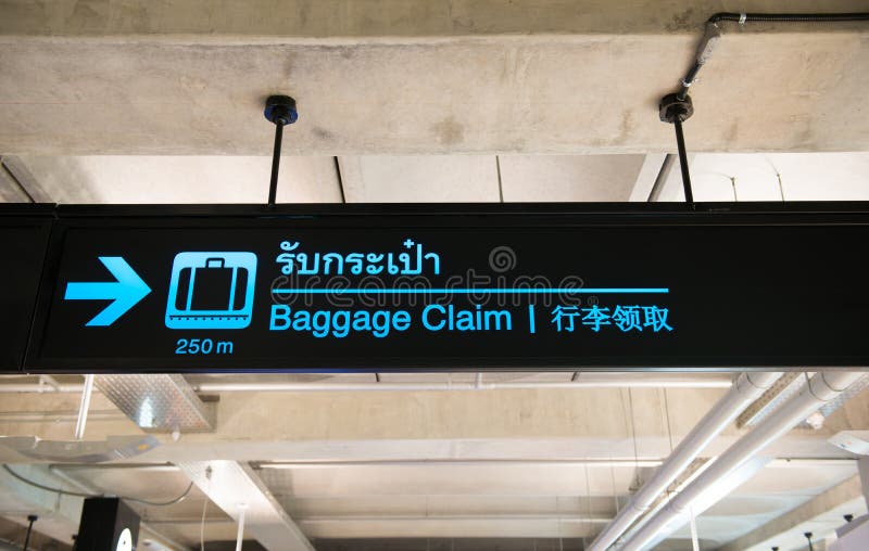 Baggage claim sign stock image. Image of sign, terminal - 25566555