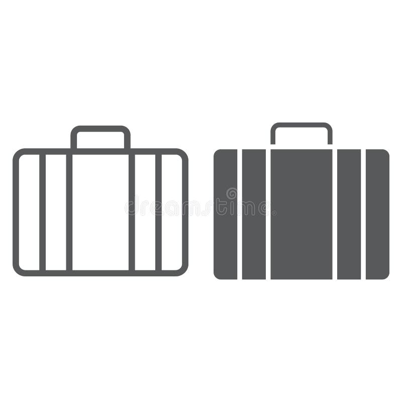 Baggage Claim Line and Glyph Icon, Airport and Luggage, Baggage Claim ...