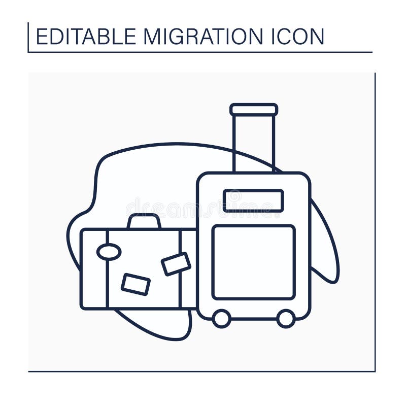 Baggage line icon stock vector. Illustration of iraq - 220708476
