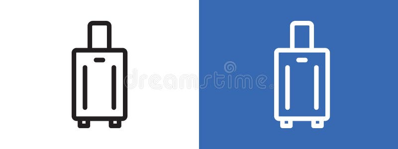 Baggage Logo Sign Set Vector Outline Stock Vector - Illustration of ...