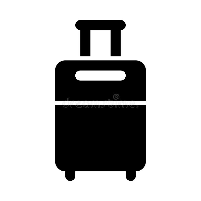 Luggage Icon Set. Vector Illustration of Thin Line Icons for Travel Stock Vector - Illustration ...