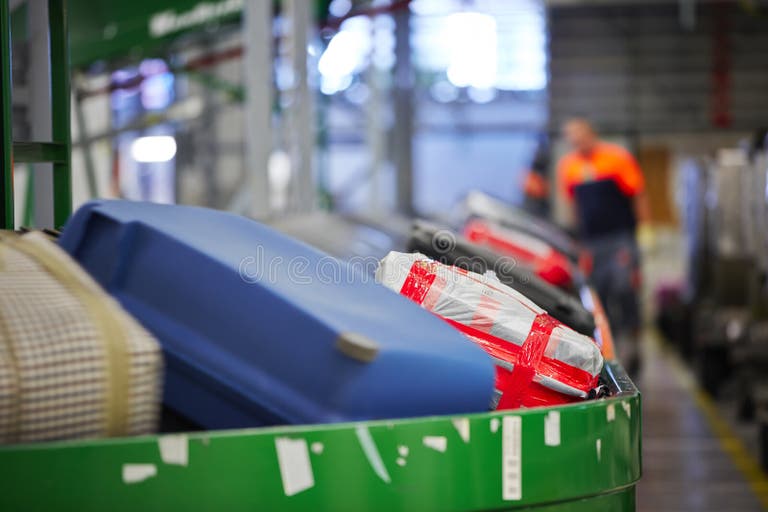 Baggage sorting stock image. Image of single, crew, place - 33177463