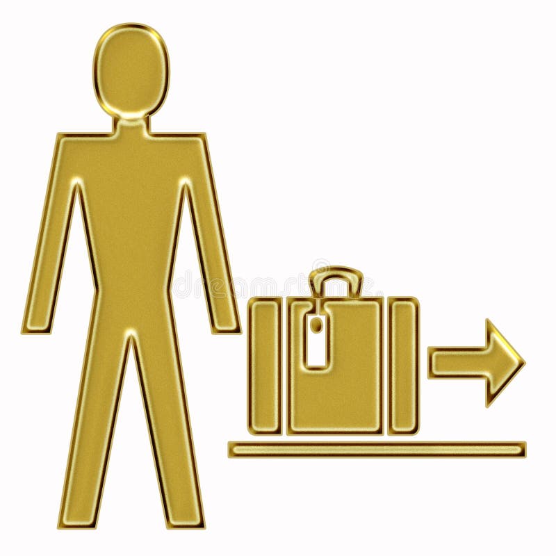Baggage handling stock illustration. Illustration of outline - 13184935