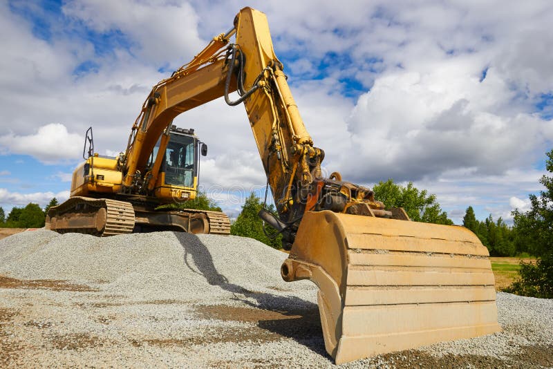 Bagger stockfoto. Bild von mode, traktor, kiesel, massiv - 38517746