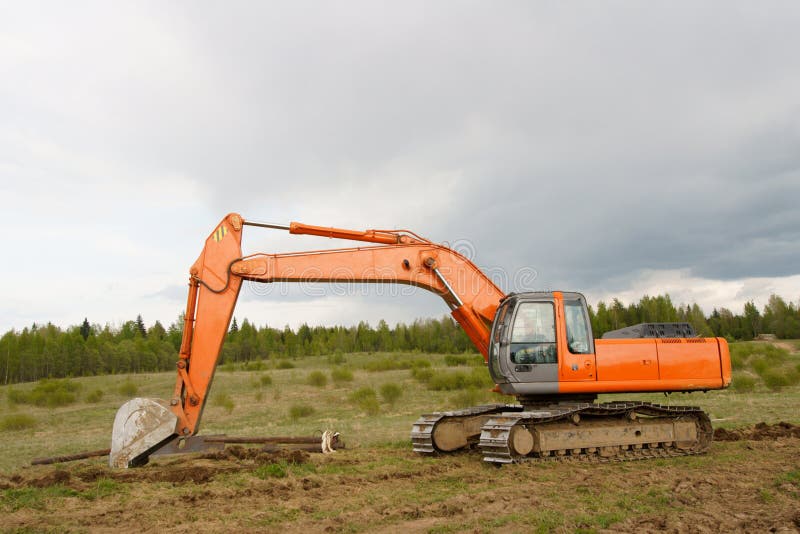 Bagger stockbild. Bild von masse, hügel, schwer, beschäftigung - 5138029