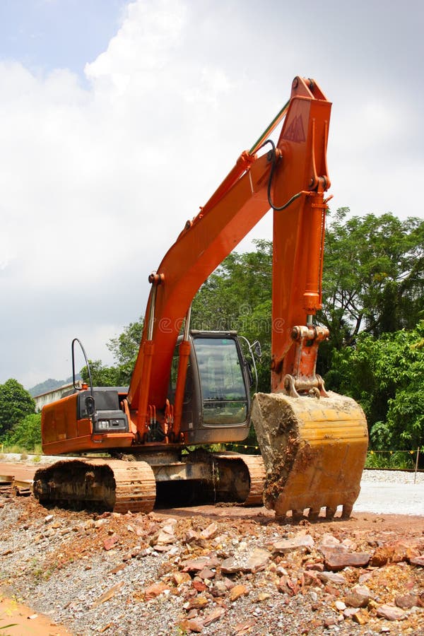 Der Bagger stockbild. Bild von bagger - 24937729