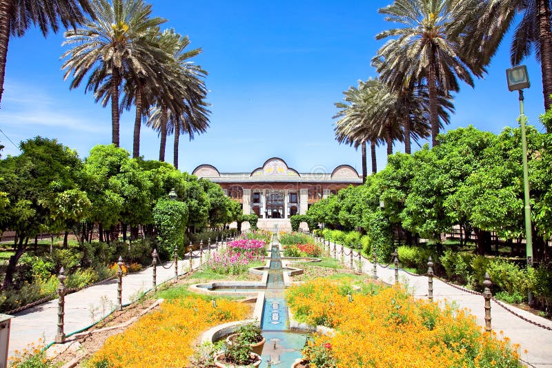 Bagh-e Narenjestan Garden, Iran Stock Image - Image of islam, light ...