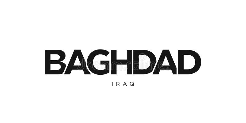 Baghdad in the Iraq Emblem. the Design Features a Geometric Style ...
