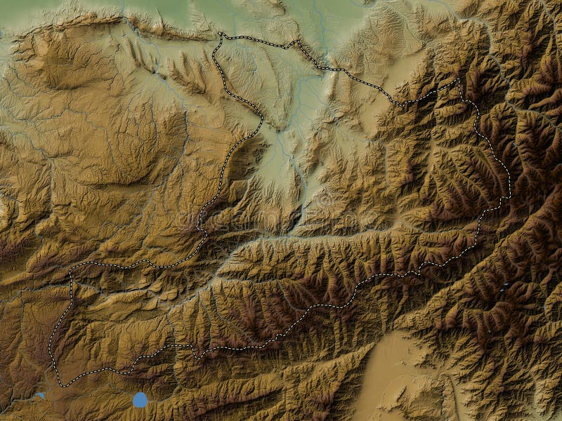 Baghlan, Afghanistan. Physical Stock Illustration - Illustration of ...