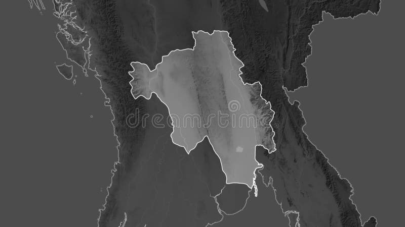 Bago, Myanmar, Extruded. Grayscale Stock Footage - Video of pegu ...