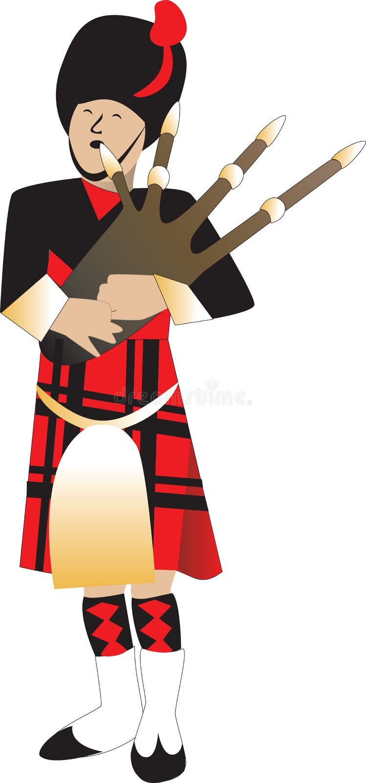 Cartoon Scottish Bagpiper Stock Illustrations – 164 Cartoon Scottish ...
