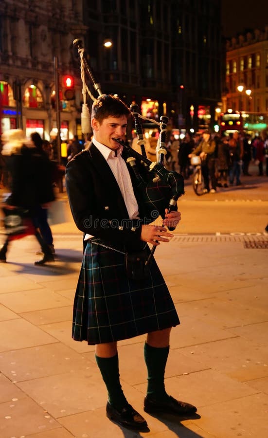 Playing Bagpipes - Portrait Stock Image - Image of musician, pipe: 2290977