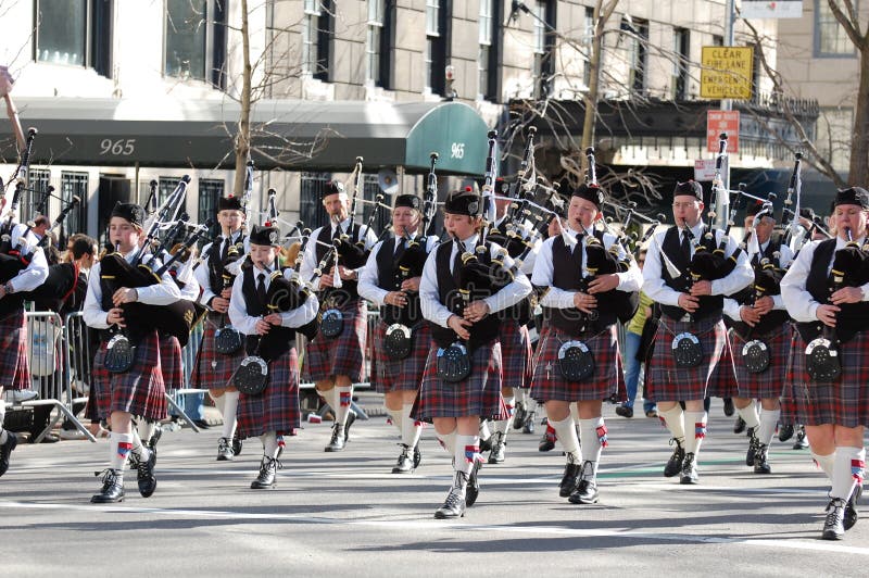 Bagpipes in New York S St. Patrick S Day Parade Editorial Photo - Image ...