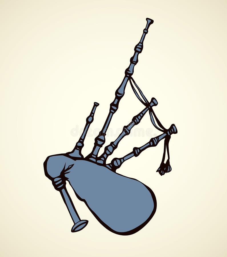 Line Drawing Bagpiper Stock Illustrations – 25 Line Drawing Bagpiper ...