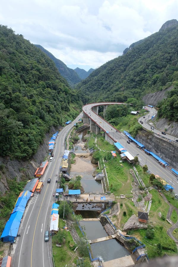 The 9 Winding Bridge that Divides the Hill in West Sumatra Stock Image ...