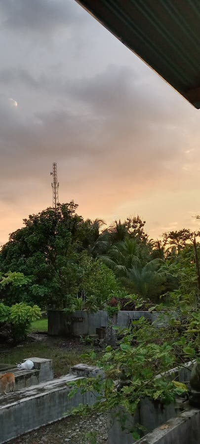 Baground sunset view editorial stock photo. Image of morning - 262479463