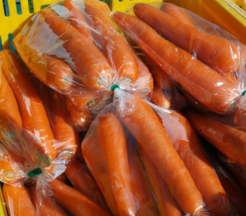 Bags of Carrots stock photo. Image of farm, secure, juicy - 9509544