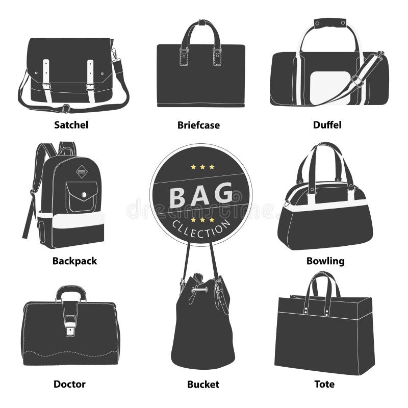 Bags collection set stock vector. Illustration of accessory - 69301482