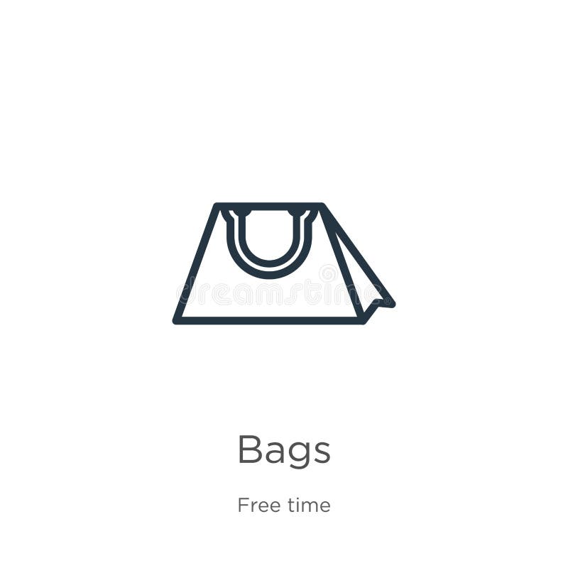 Shopping Bags Vector Icon in 6 Different Modern Styles. Black, Two ...