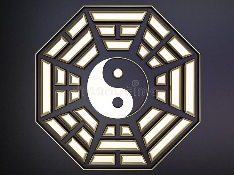 Bagua d'octogone illustration stock. Illustration du metaphysic - 2116718