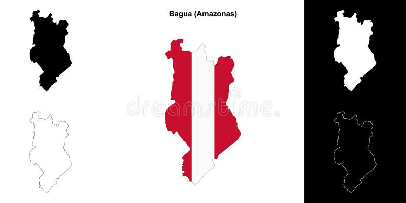 Bagua outline map stock illustration. Illustration of territory - 371581318