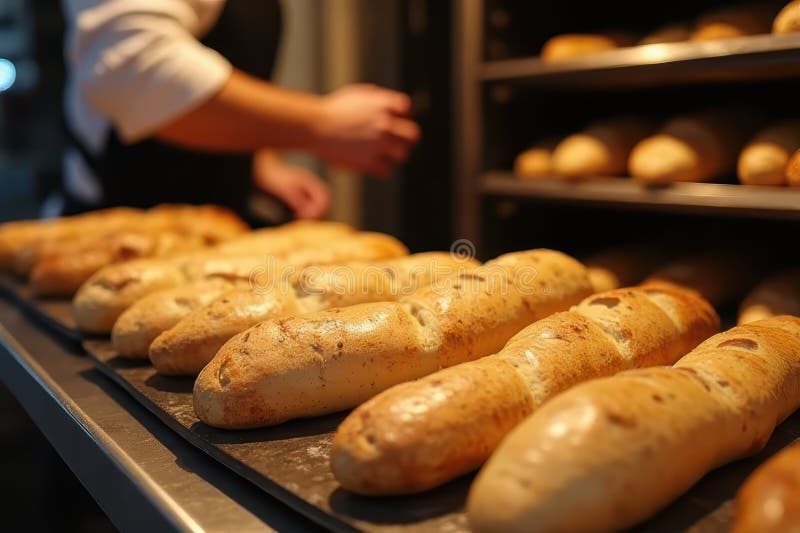 Baguette Baking Explained stock illustration. Illustration of ...